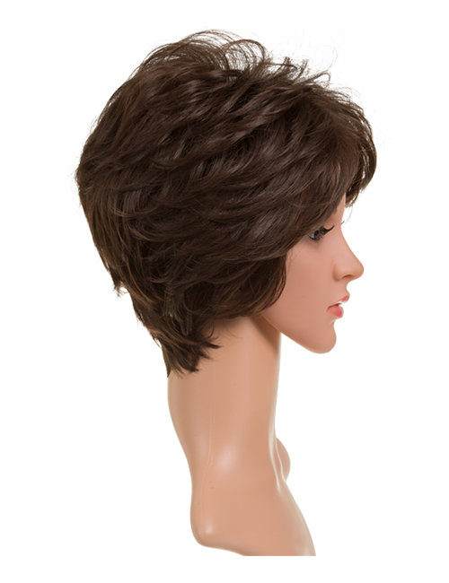 Carol Short Wavy Synthetic Full Head Wig - Product - Sissi Hair